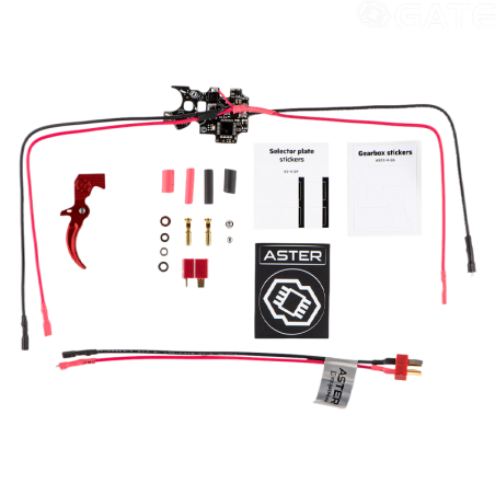 Gate - Mosfet Aster™ V2 SE, Basic, avant, Quantum 1E1 rouge - Safe Zone Airsoft