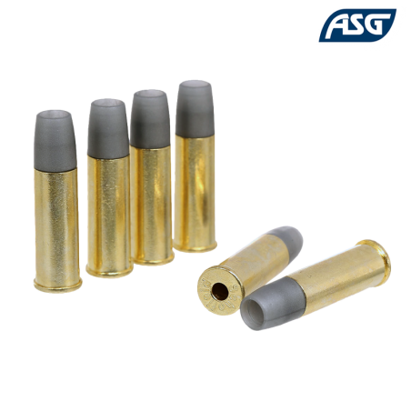 ASG - Pack de 6 douilles pour revolver Schofield - Safe Zone Airsoft
